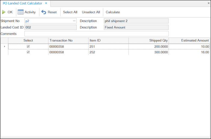 Landed Cost Calculator